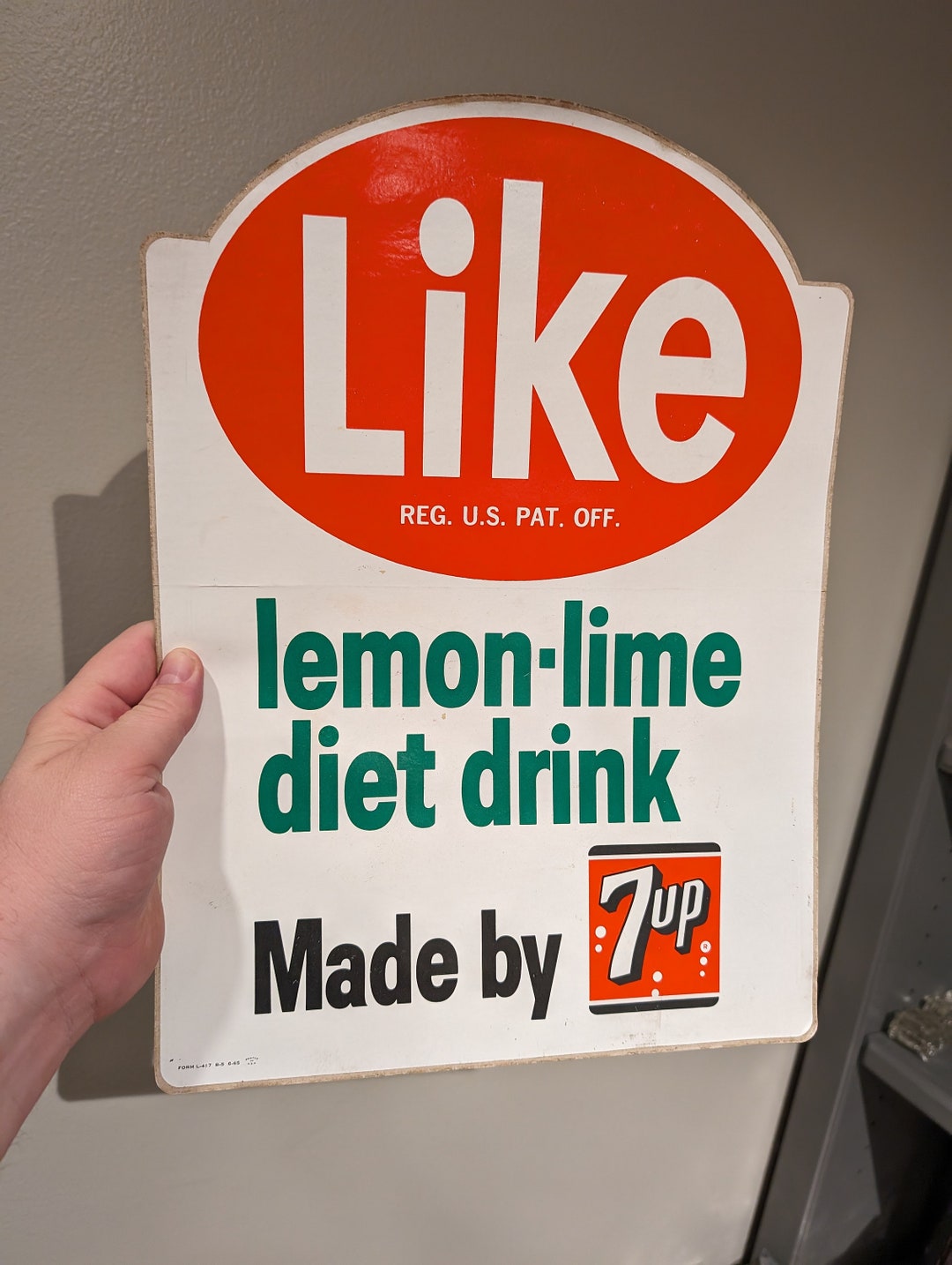 NOS 1965 Like Diet Lemon Lime Sign Decal Sicker Unused 7up Brand - Etsy