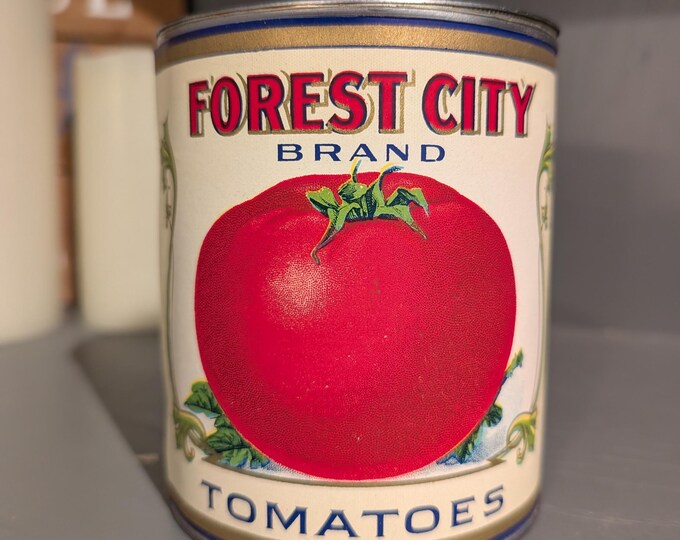 Vintage Set of 3 Vegetable Cans - Antique Original Tomato Cans ...