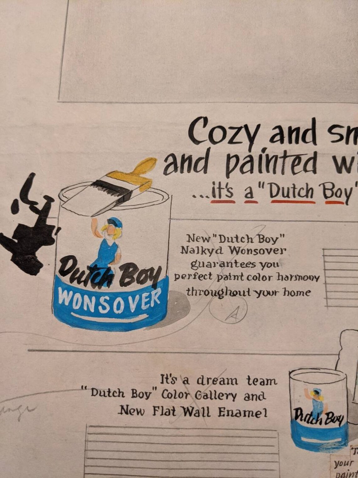 1940's Vintage Original Dutch Boy Paint Cozy and | Etsy