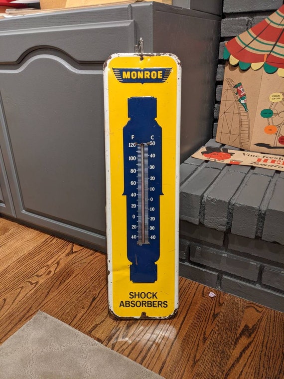Original Metal Sign 1970's Monroe Shock Absorbers Vintage - Etsy