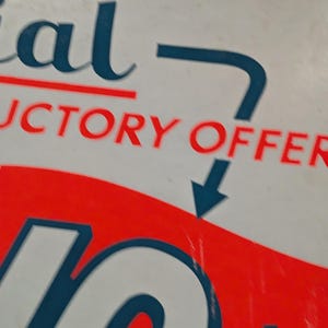 1950's Special 1/2 Price 10 Cents Grocery Store Cardboard Sign - Etsy