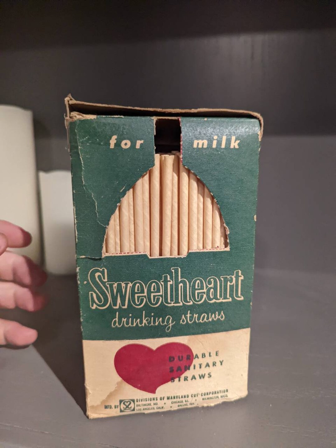 Original 1950's Sweetheart Milk Straws Drinking Straws Full Pack - Etsy