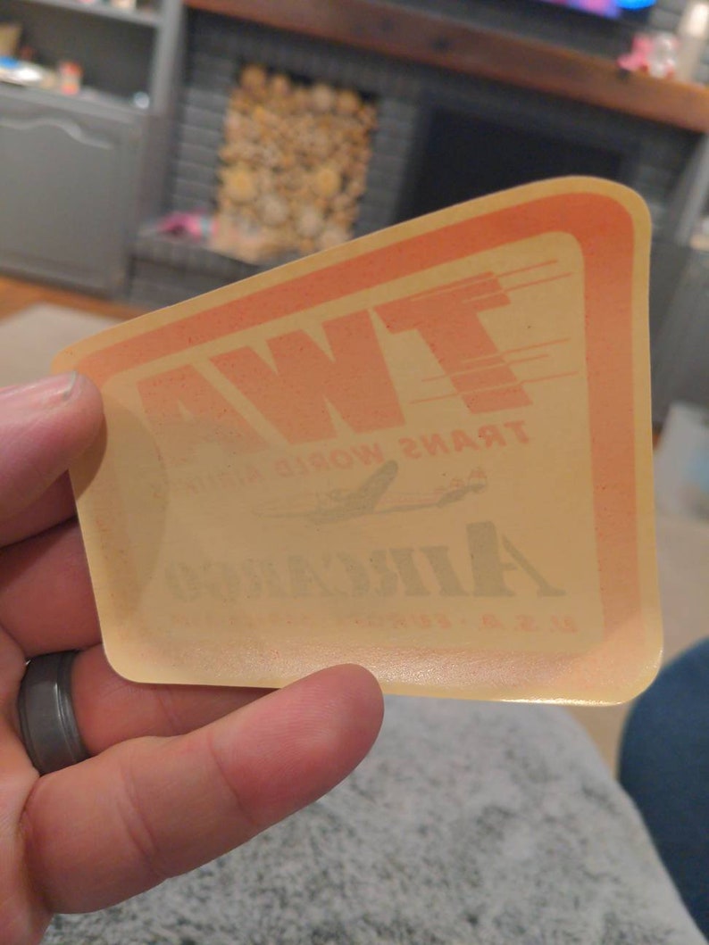 1950's TWA Airlines Air Cargo Air Freight Gummed Label - Etsy