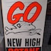 Original 1950's 60's Go High Octane Cardboard Sign Vintage Gas Station ...