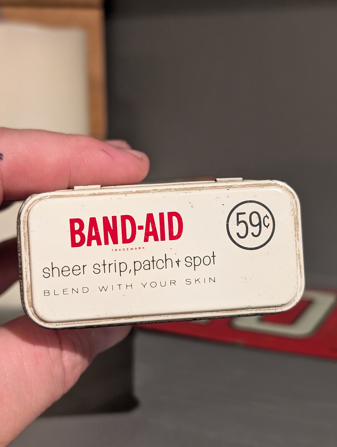 Original Vintage 1960's Band-aid Sheer Tin - Empty - Johnson & Johnson ...
