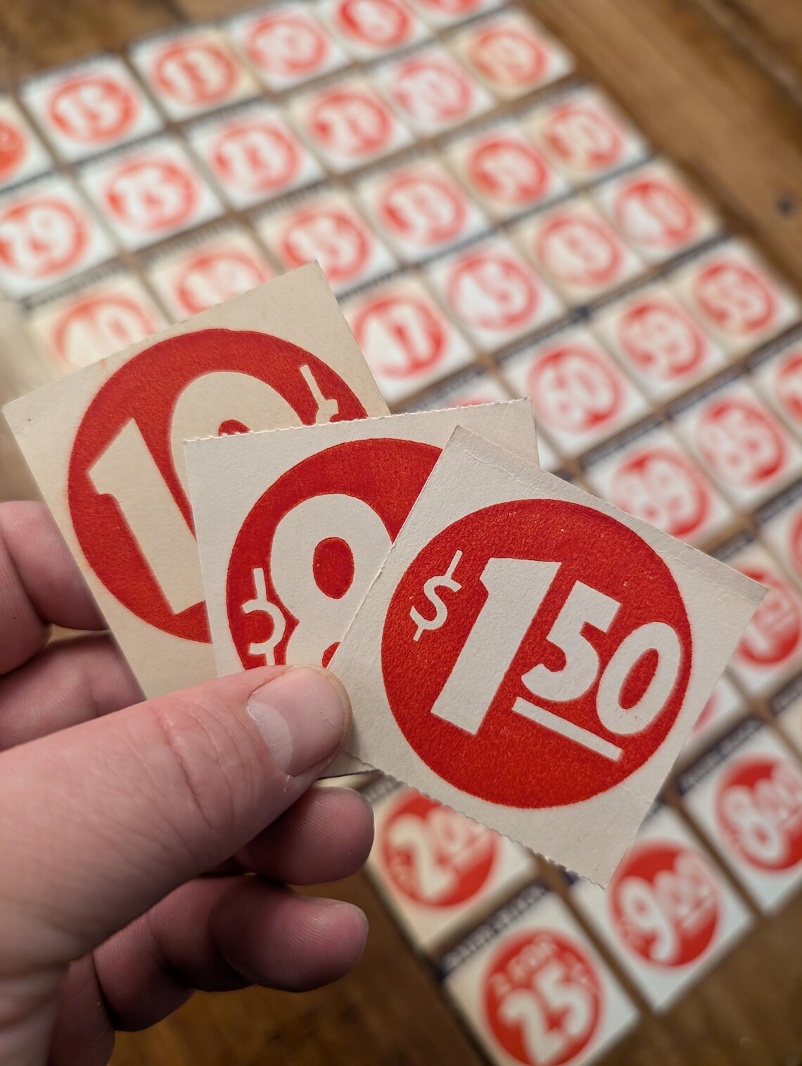 PICK 5: 1920s 30s Drug Store Price Sign Grocery Store Paper Price Tags ...