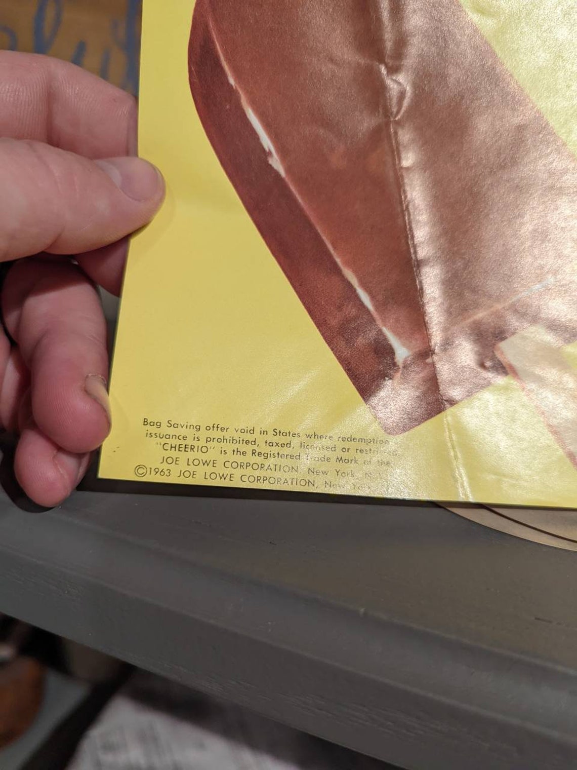 1963 Cheerio Ice Cream Bar Sign Poster Original Vintage Old - Etsy