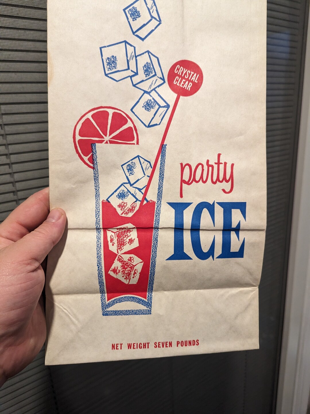 1960s 1970s Party Ice Cubes Paper Sack Old Original Kitchen - Etsy