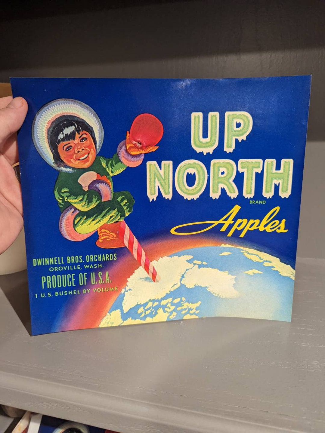 NOS Original 1940's up North Apple Crate Label - Old & Original ...