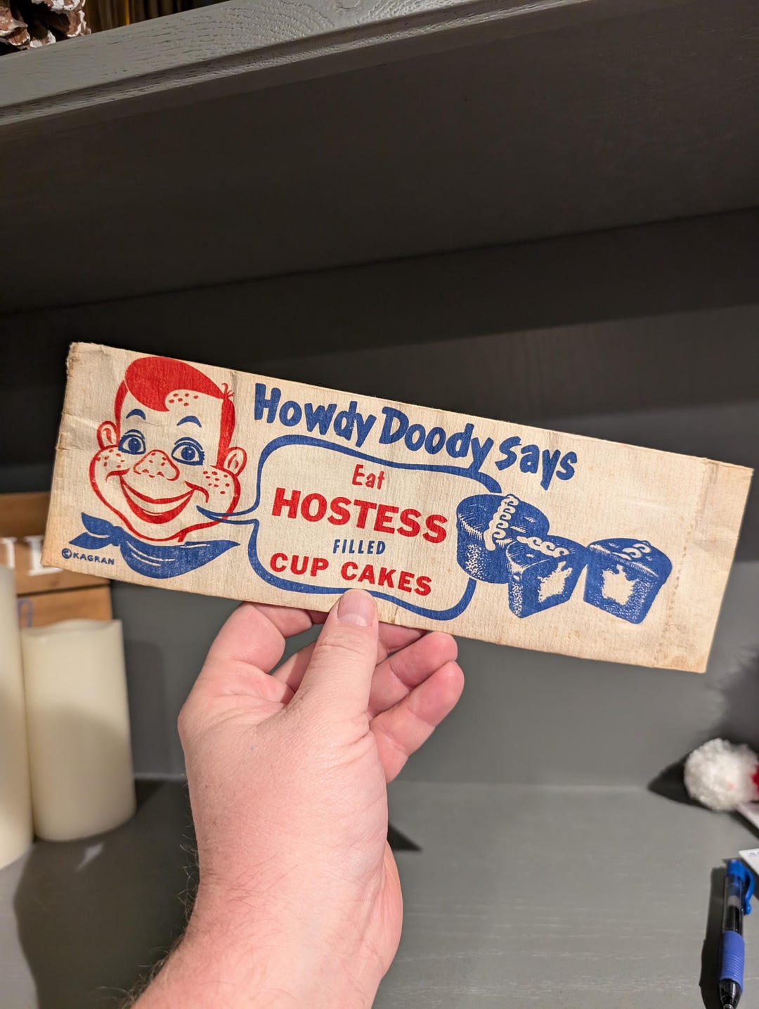 1950s Wonder Bread & Hostess Cupcakes Original Paper Bakery Hat Vintage ...