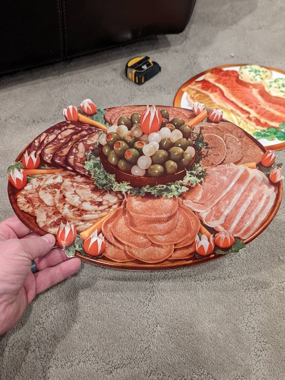1950's Charcuterie Luncheon Weird Meats Relish Tray Die | Etsy