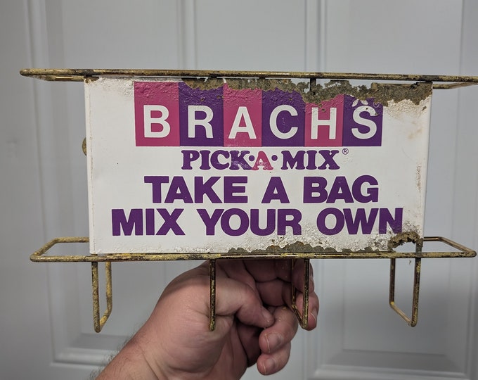 1970s Brach's Candy Pick A Mix Sack Rack Candies Price Sign Treats ...