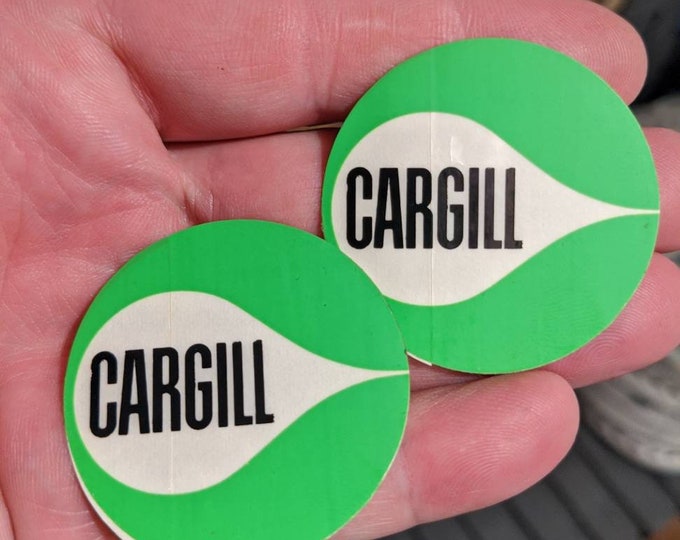 Pair of 2 Original 1960's Cargill Seed Fertilizer Sickers Vintage Decal ...