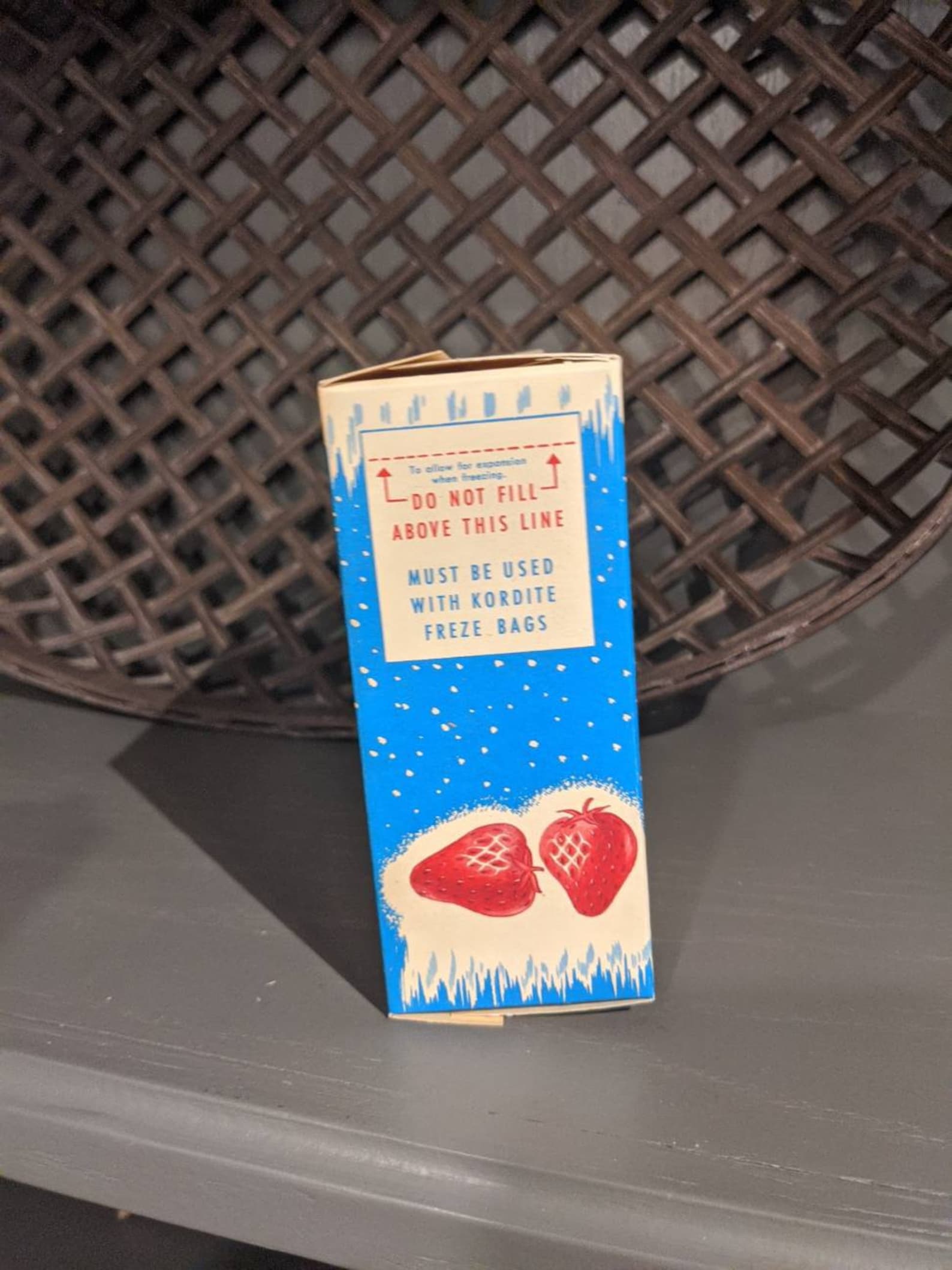 1960's Kordite Freeze Box Frozen Food Canning Fruit Old & Original ...