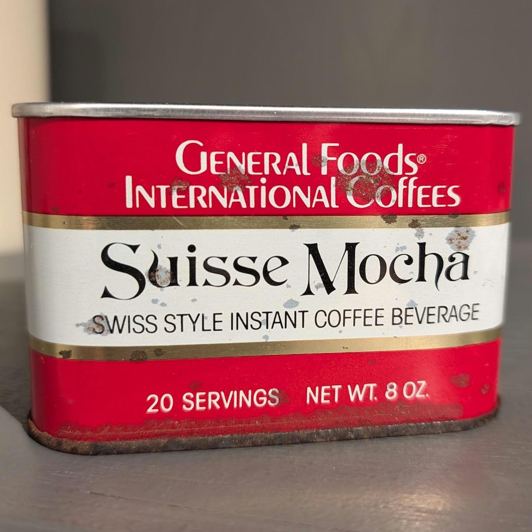 1980s General Foods International Coffee Can Suisse Mocha Old & Orignal ...