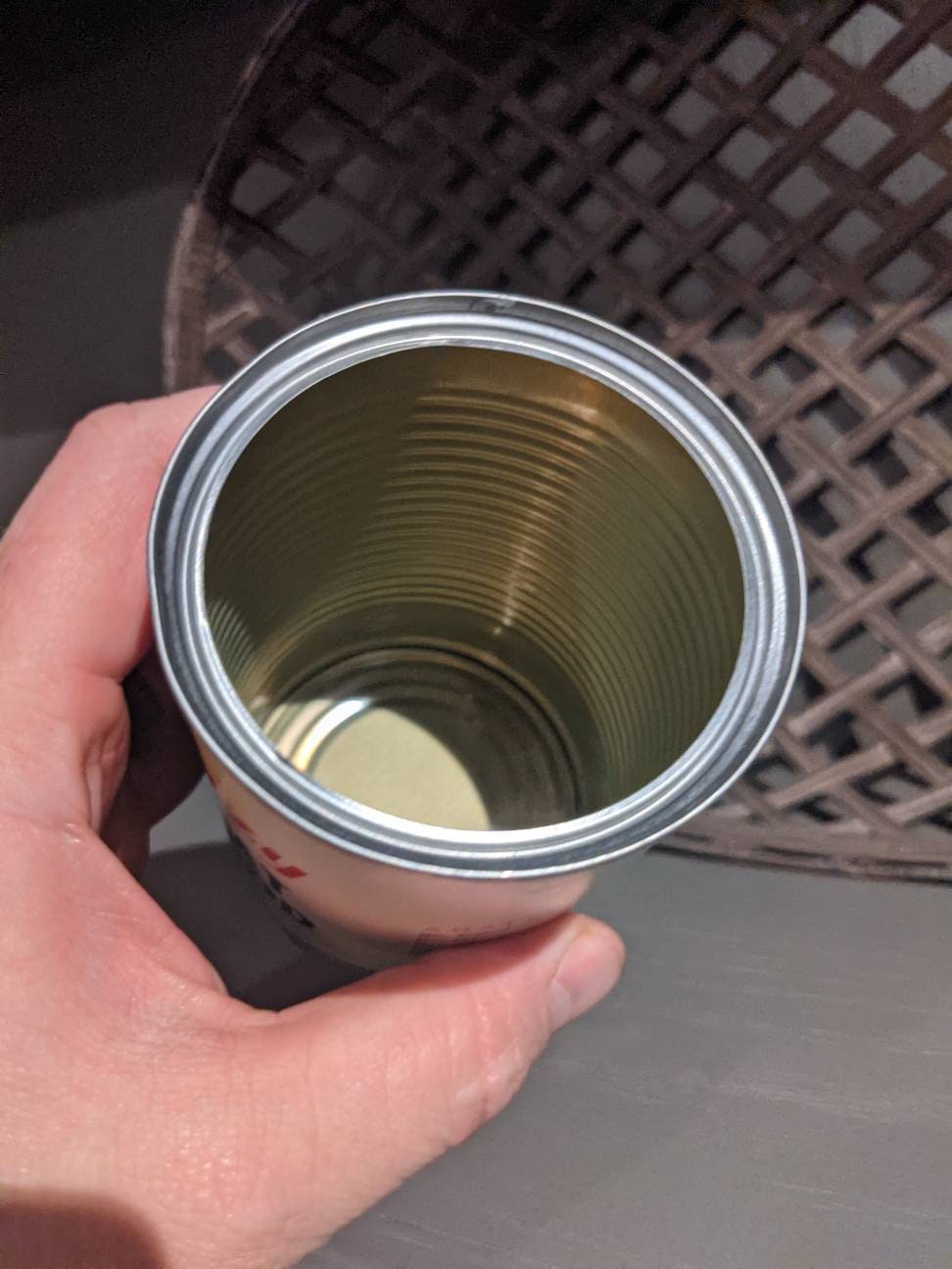 Larger 1960's Fuzzy Wuzzy Cat Food Can Label on Can - Sherman Denbow ...