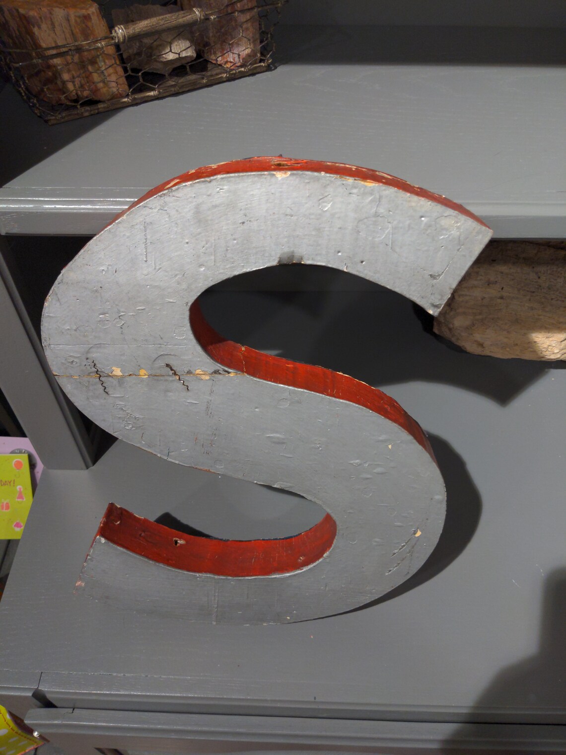 Large 15 1/2 S 1920's Billboard Letter Vintage Wood - Etsy