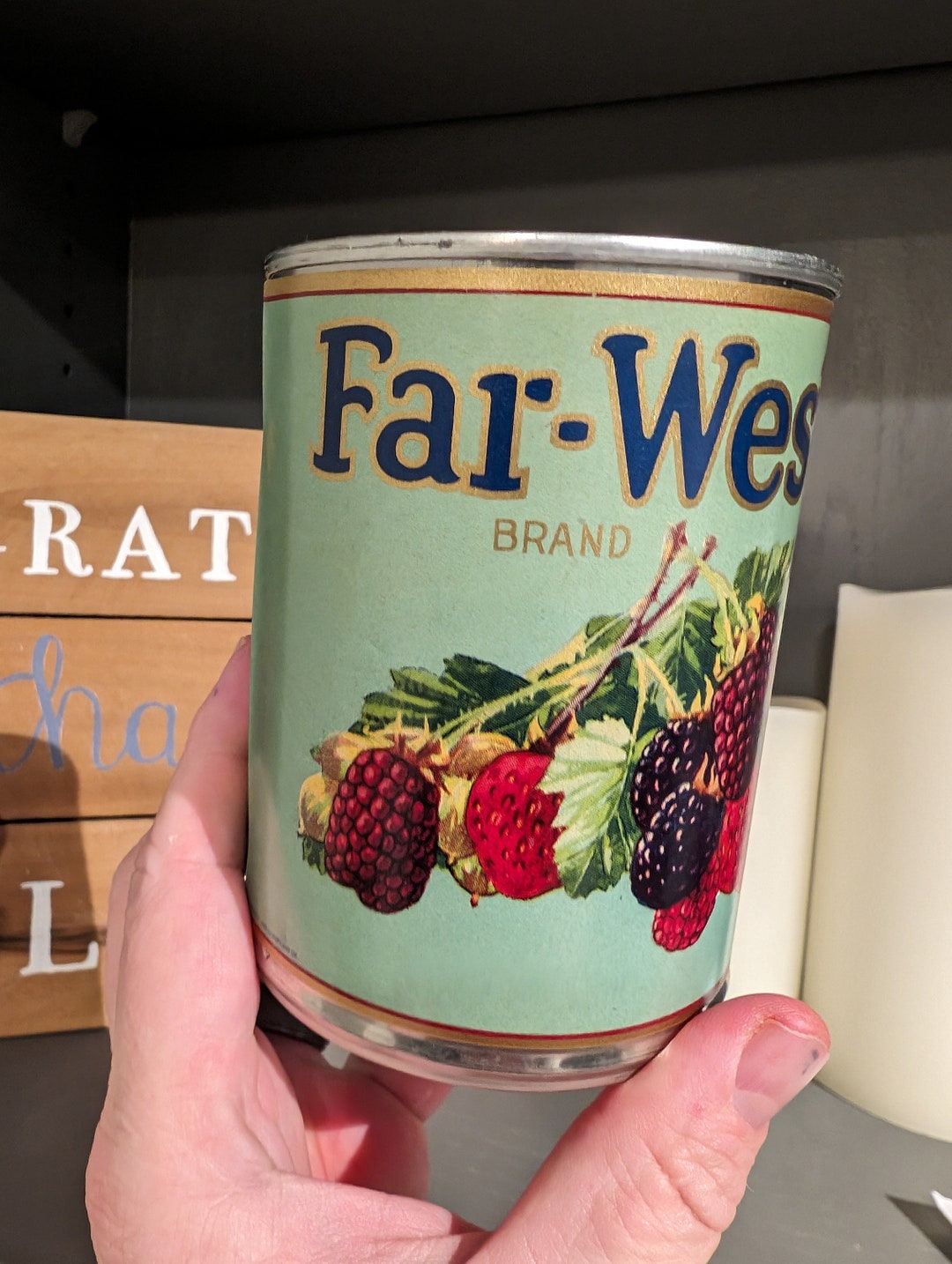 1930's Far West Berries Fruits Can Label on Can Original, Nortwest ...