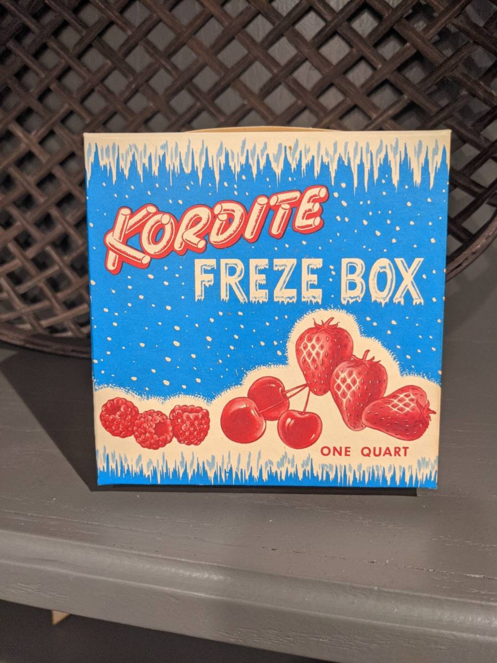 1960's Kordite Freeze Box Frozen Food Canning Fruit Old & Original ...