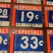 5 1/2 X 7 OK Farewell Hardware Store 1960's Hardware Store Price Sign ...