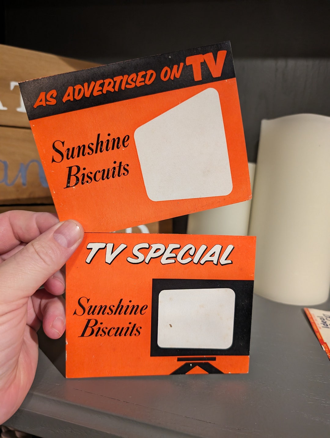 1960s 70s Sunshine Biscuit National Biscuit Company NABISCO Cardboard ...