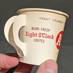 NOS 1960s A & P Coffee Cup - Dixie Cup Brand - Old Original Sample Cup ...