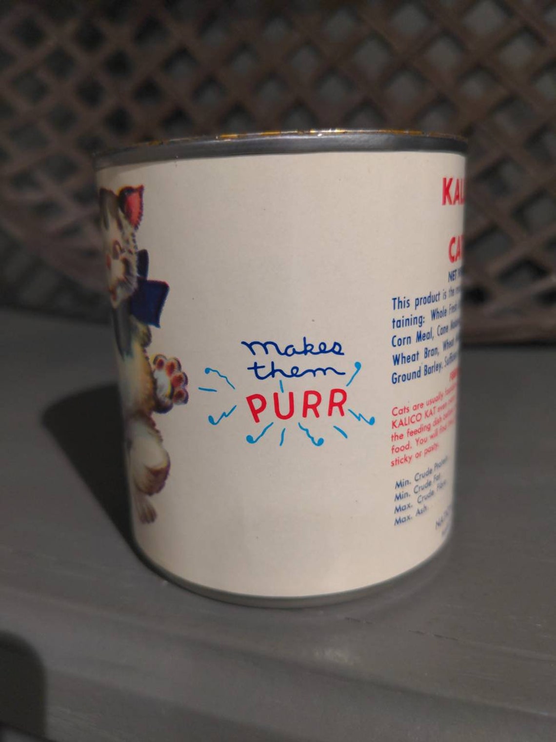 1960's Kalico Kat Cat Food Can Label on Can National Pet - Etsy