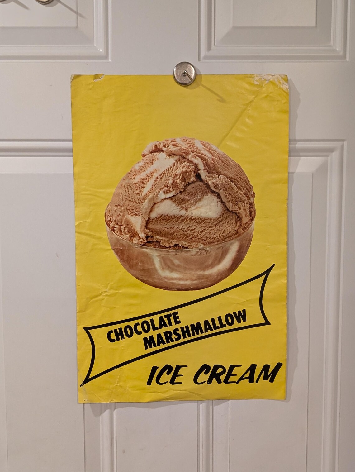 1950S Chocolate Marshmallow Ice Cream Sign Poster Sign Poster Original ...