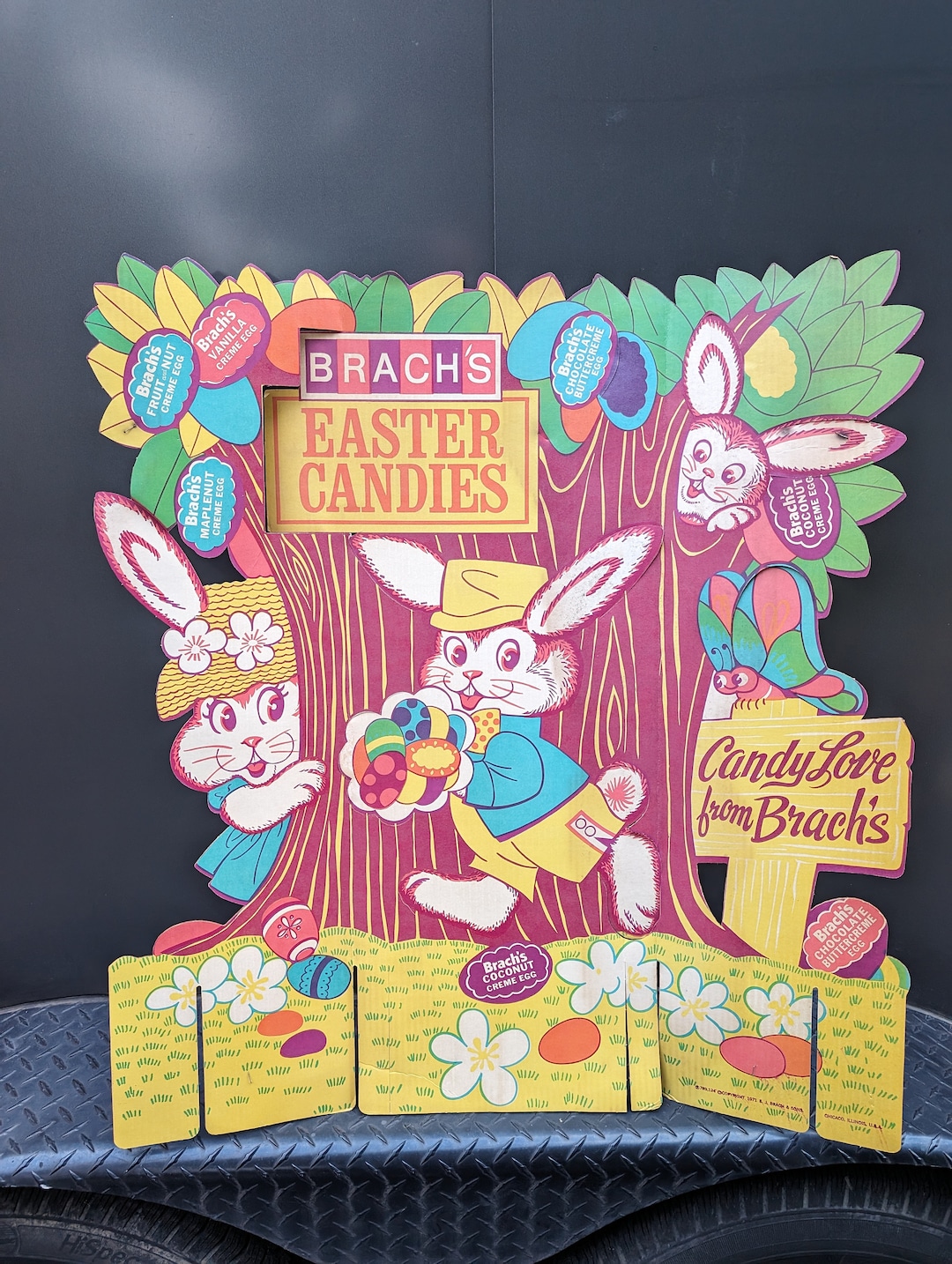 LARGE 1970s Easter Tree Brach's Candy Easter Candy Candies Treats ...