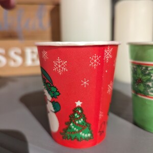 NOS 1970s 1980s Snowmen Snowoman Holly Dixie Cups - Old & Original ...