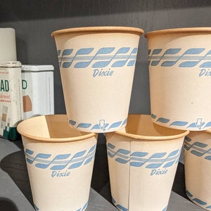 LOT OF 5: 1950's Oasis Dixie Cup - Paper Cup Cup - - Old & Original ...