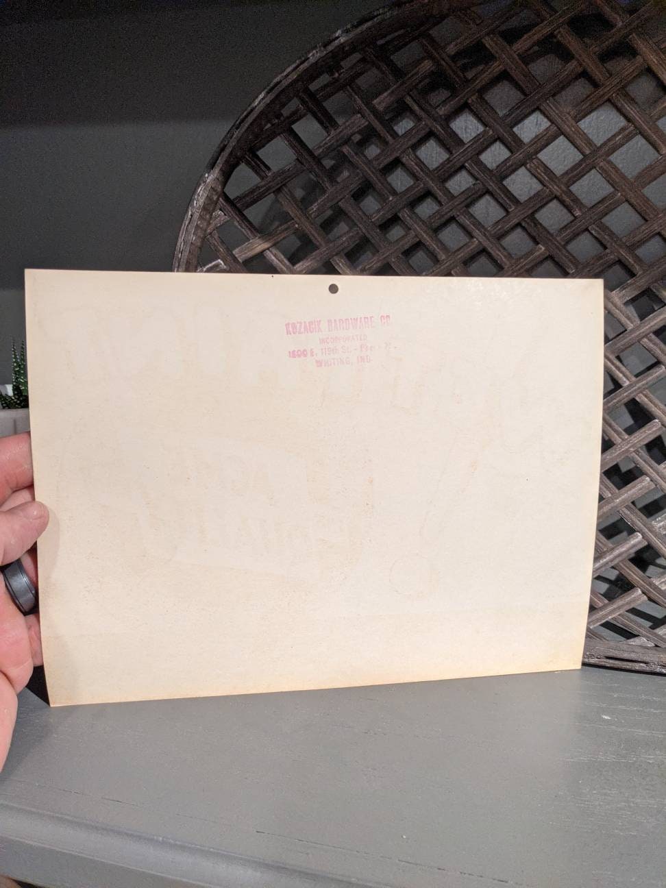 Original 1939 Acme Quality Paint Wet Paint cardboard sign | Etsy