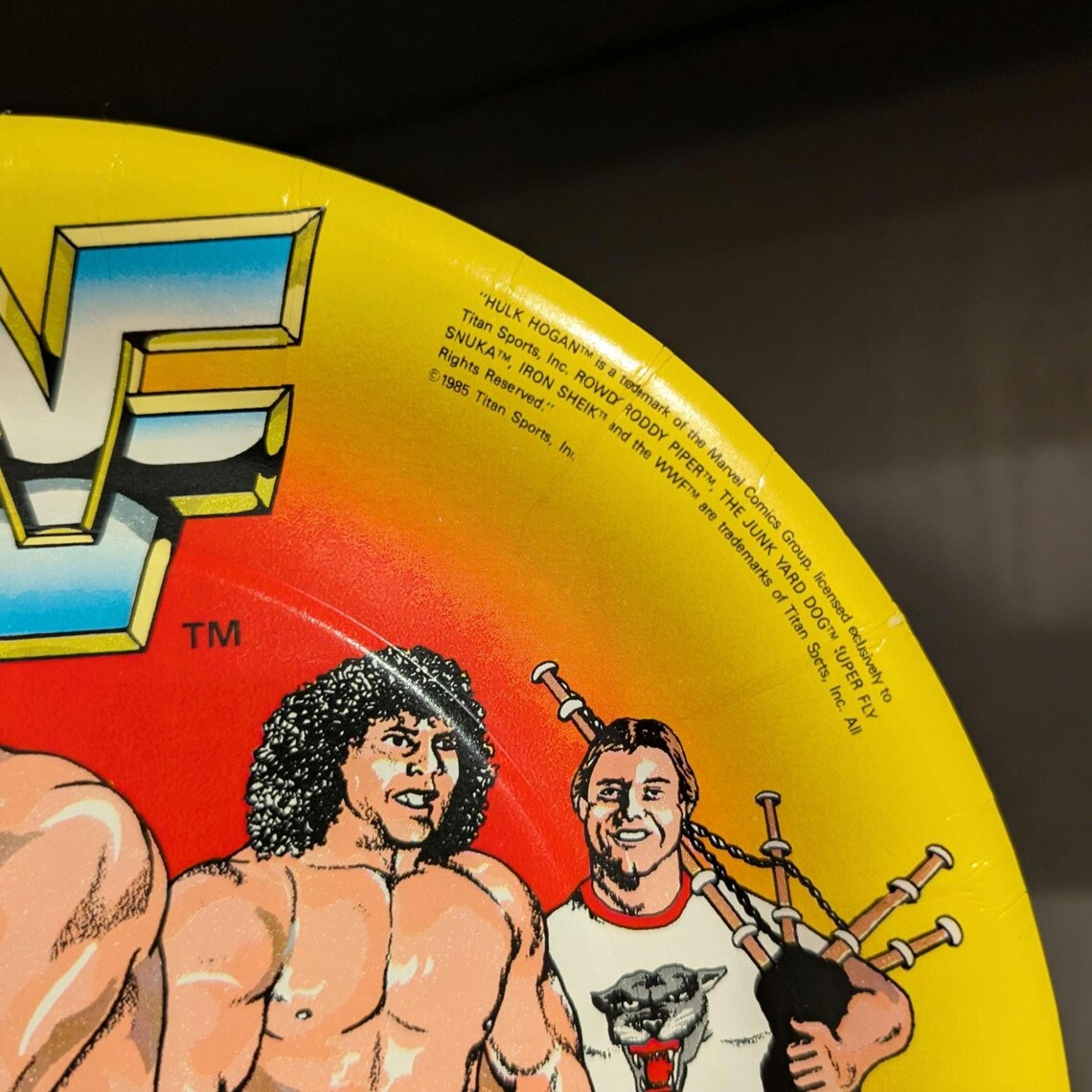 NOS 1985 WWF Happy Birthday Plate Themed Birthday Paper Plate Original ...