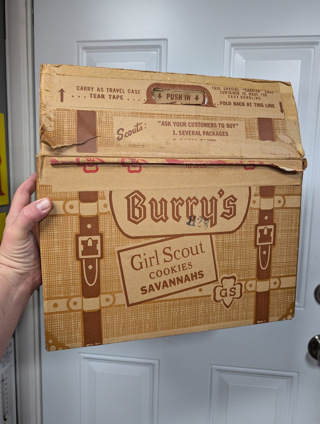 1960s Burrys Girl Scout Cookies Cardboard Sales Box - Original Vintage ...