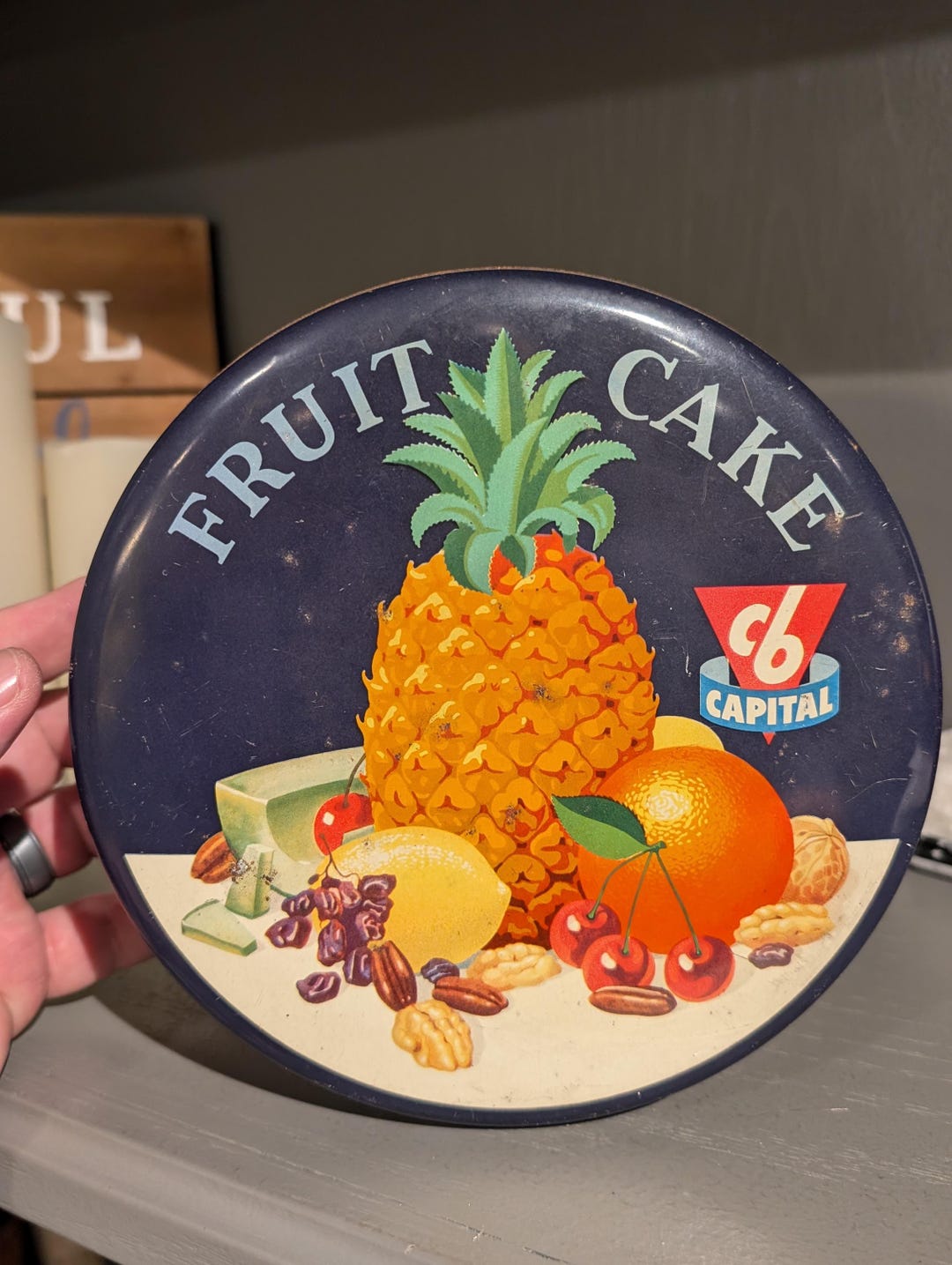 1950s Capitol Bakery Paradise Fruit Cake Tin Old & Original Vintage ...