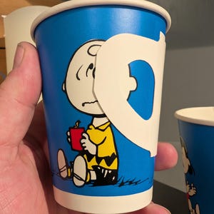 NOS 1960s Snoopy and Lucy Beagle Germs Peanuts Gang Happy Birthday ...