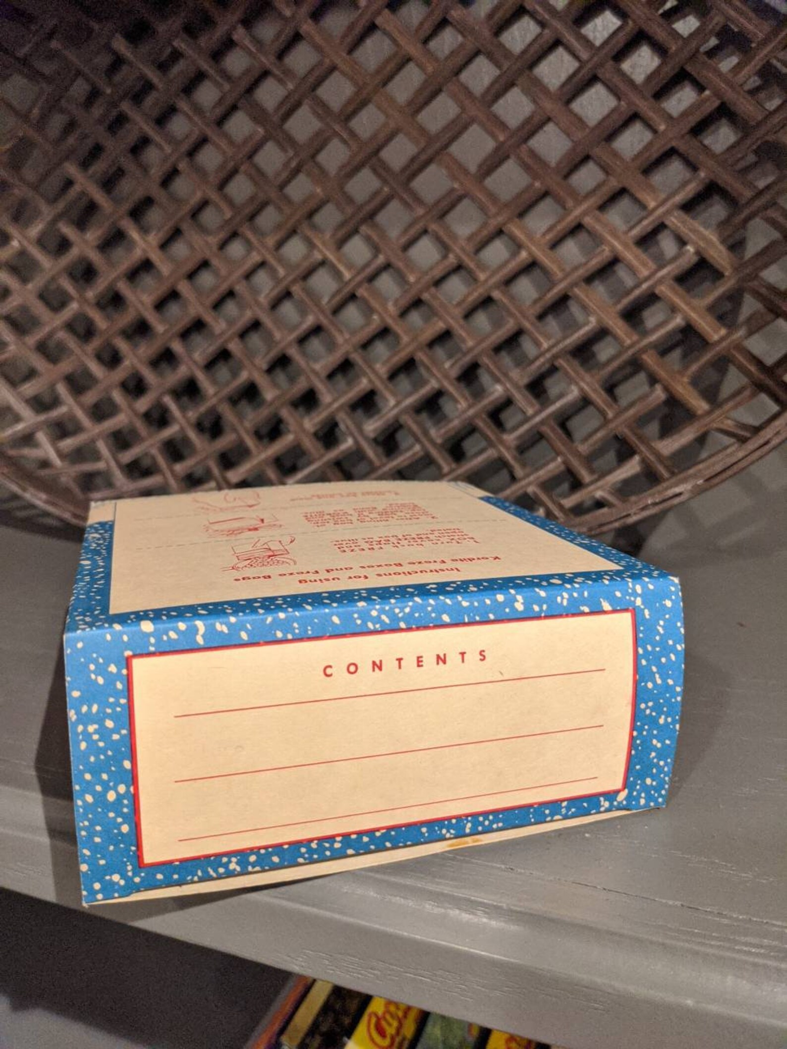 1950's Kordite Freeze Box Frozen Food Canning Vegetables Old & Original ...