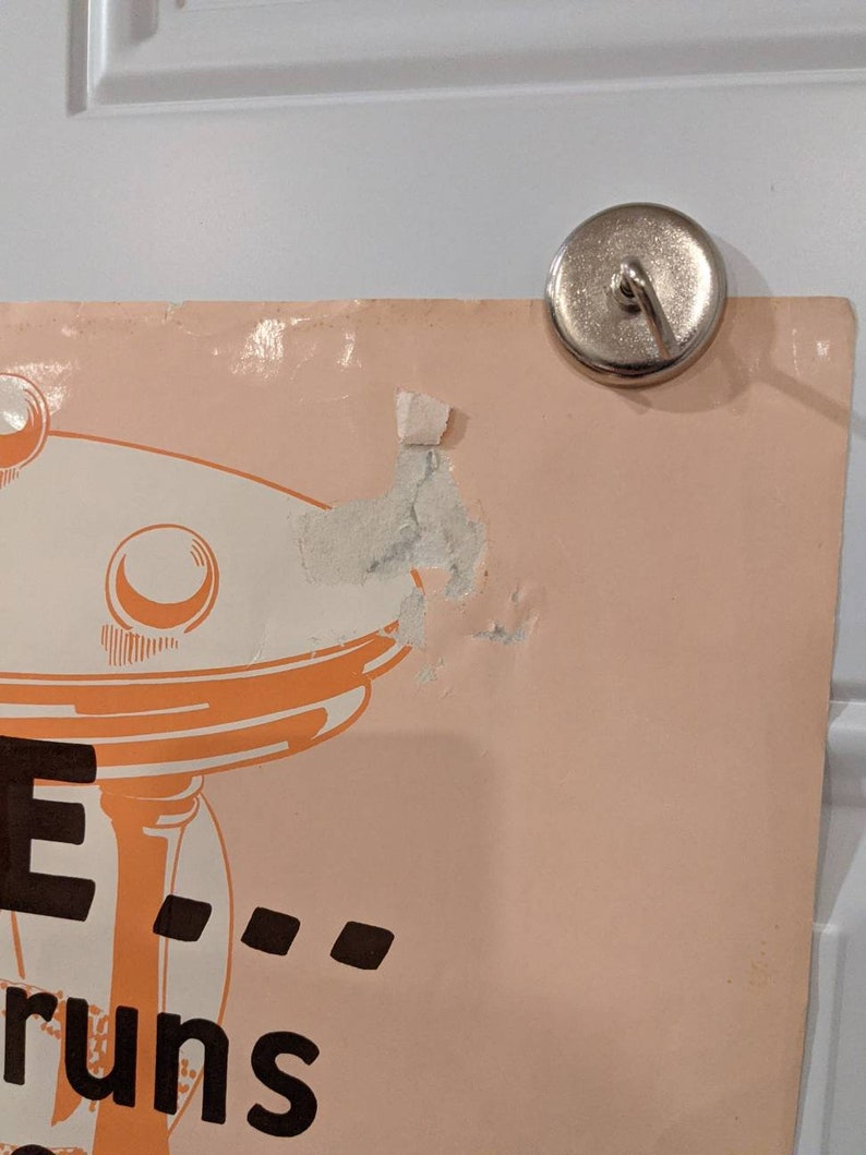 Original Vintage 1960s Industrial Sign Safety Poster | Etsy