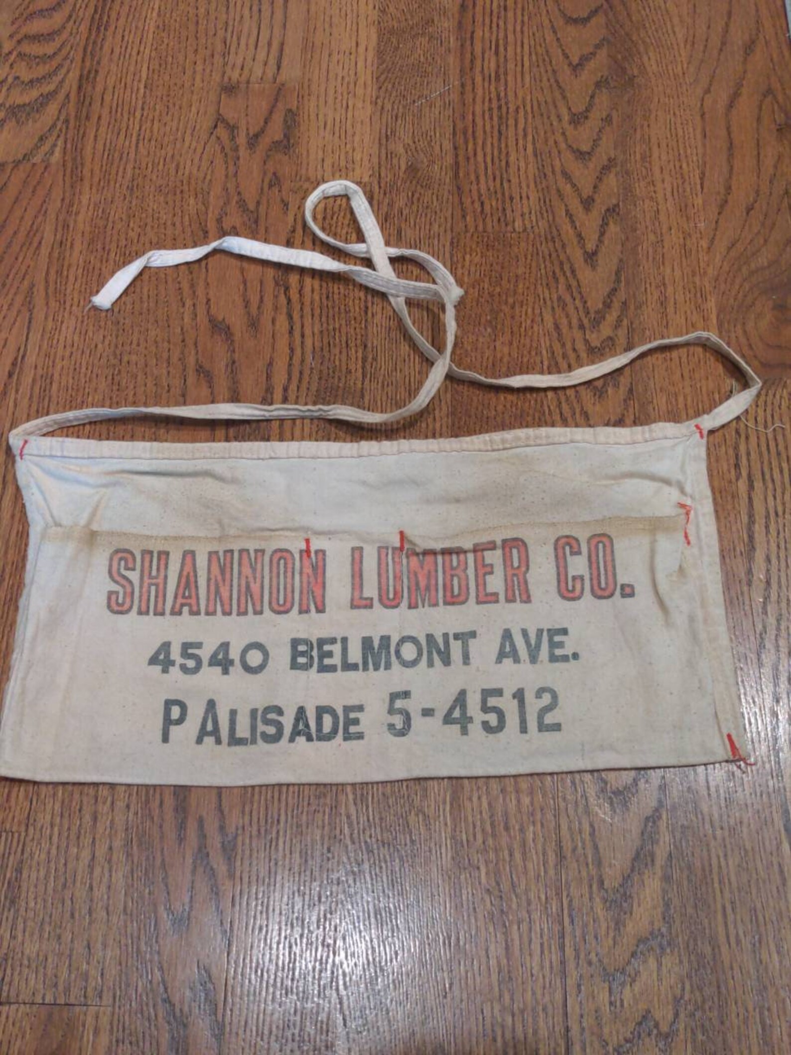 Old 1940's Shannon Lumber Co. Hardware Nail Apron Old & - Etsy