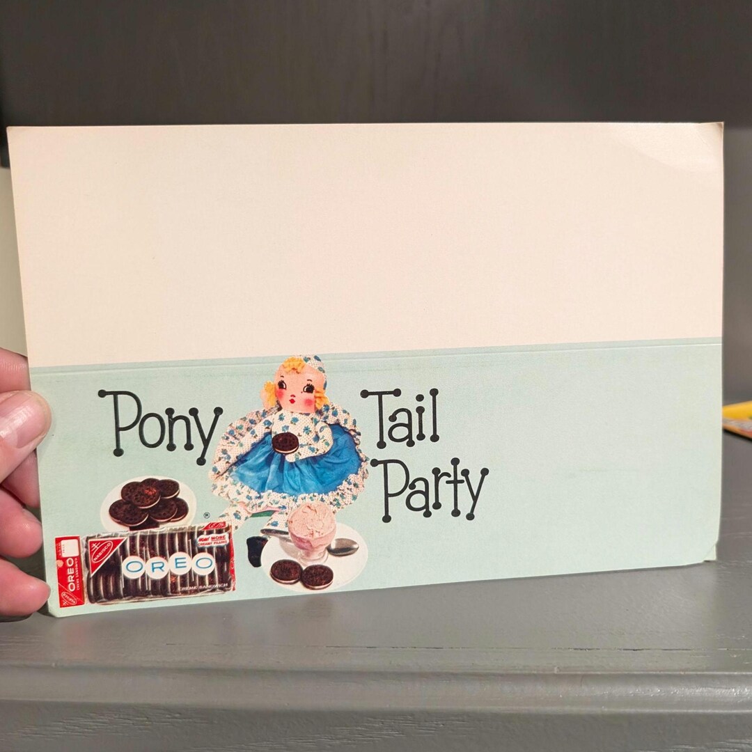 1960s Oreo Cookies Shelf Talker Card NABISCO Old & Original NOS Sign - Etsy
