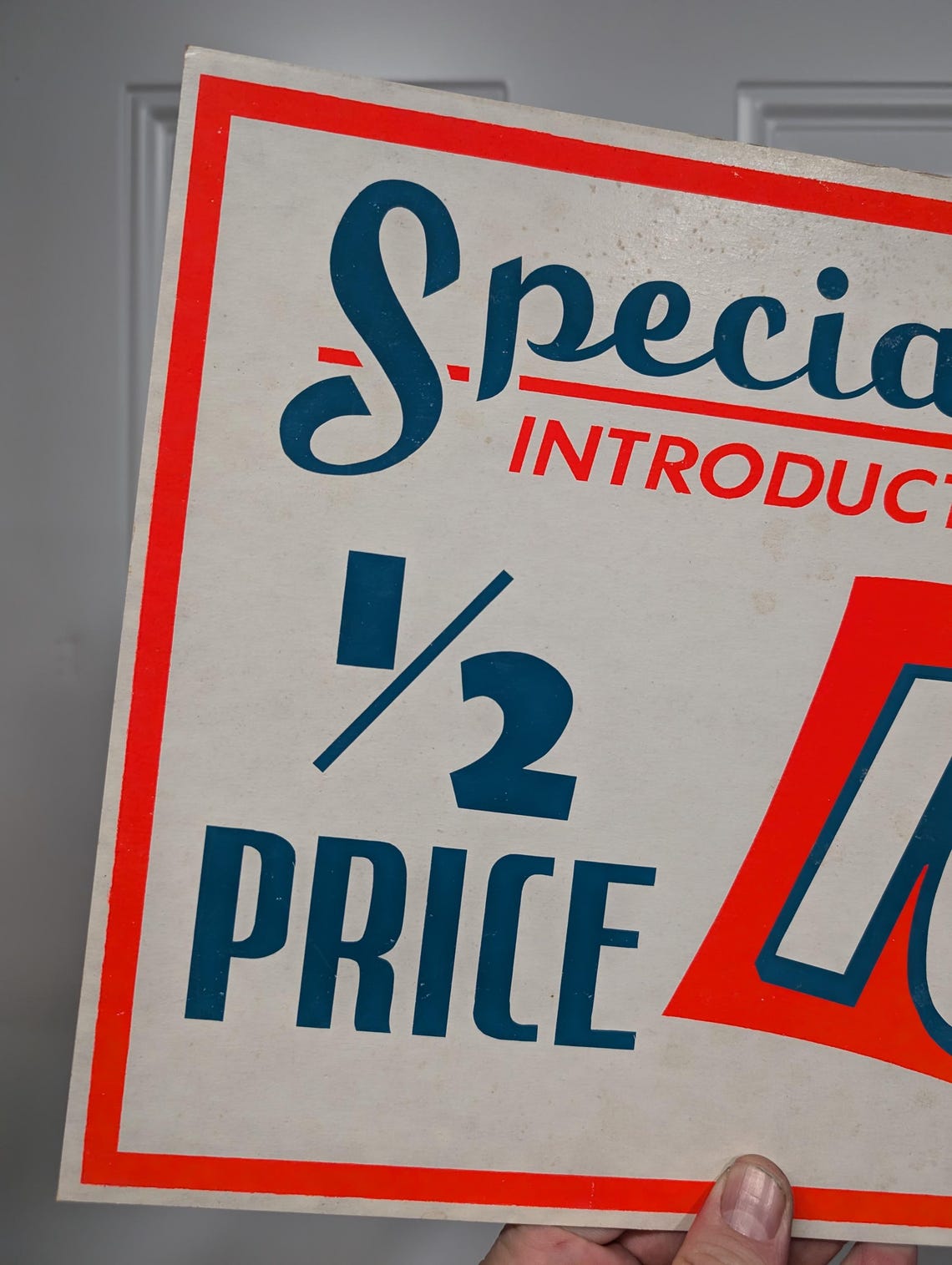 1950's Special 1/2 Price 10 Cents Grocery Store Cardboard Sign - Etsy