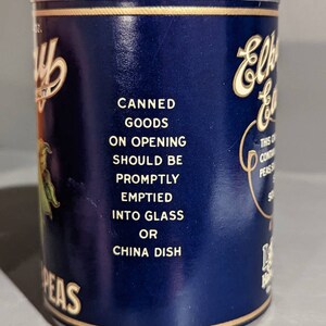 1920's Elkay Early June Peas Can Label on Can Original Vintage - Etsy