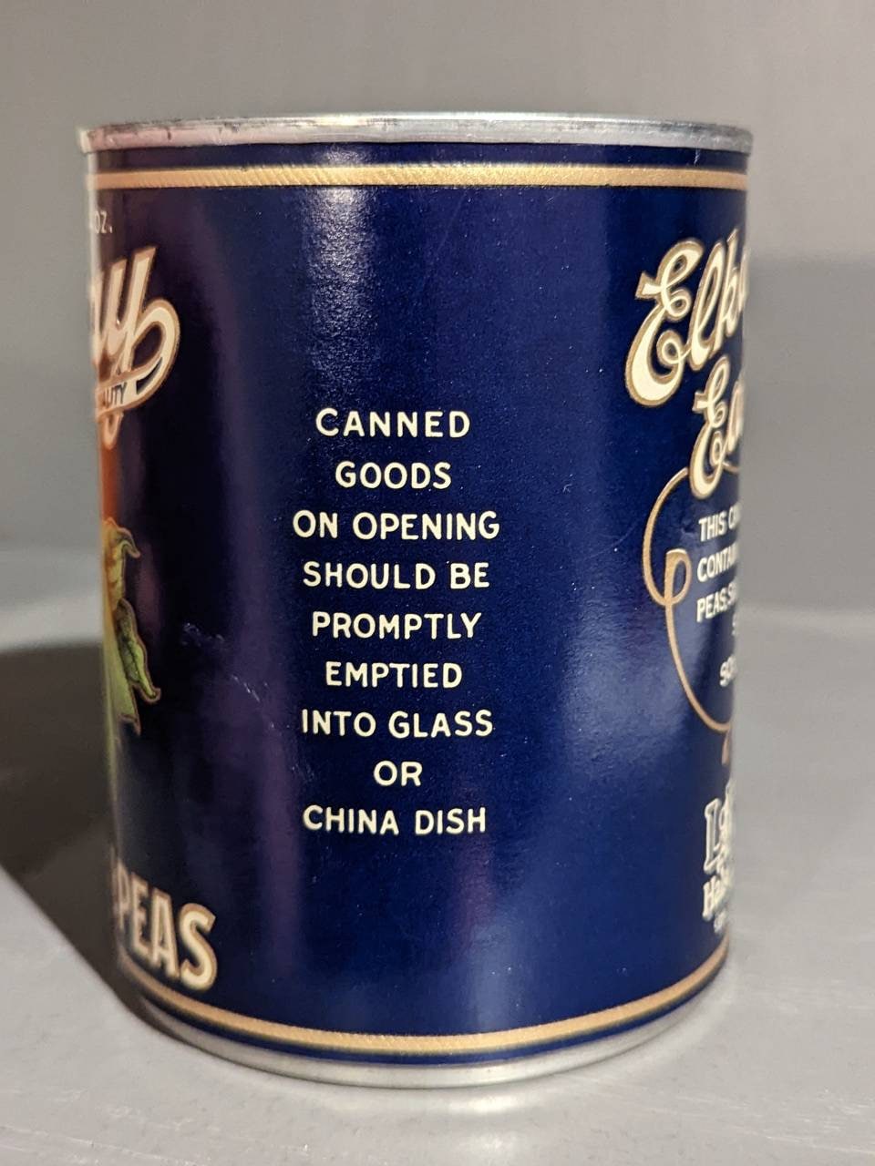 1920's Elkay Early June Peas Can Label on Can Original Vintage - Etsy