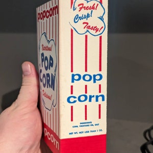 1960s Pop Corn Box- Old - Original Theatre Box - Etsy