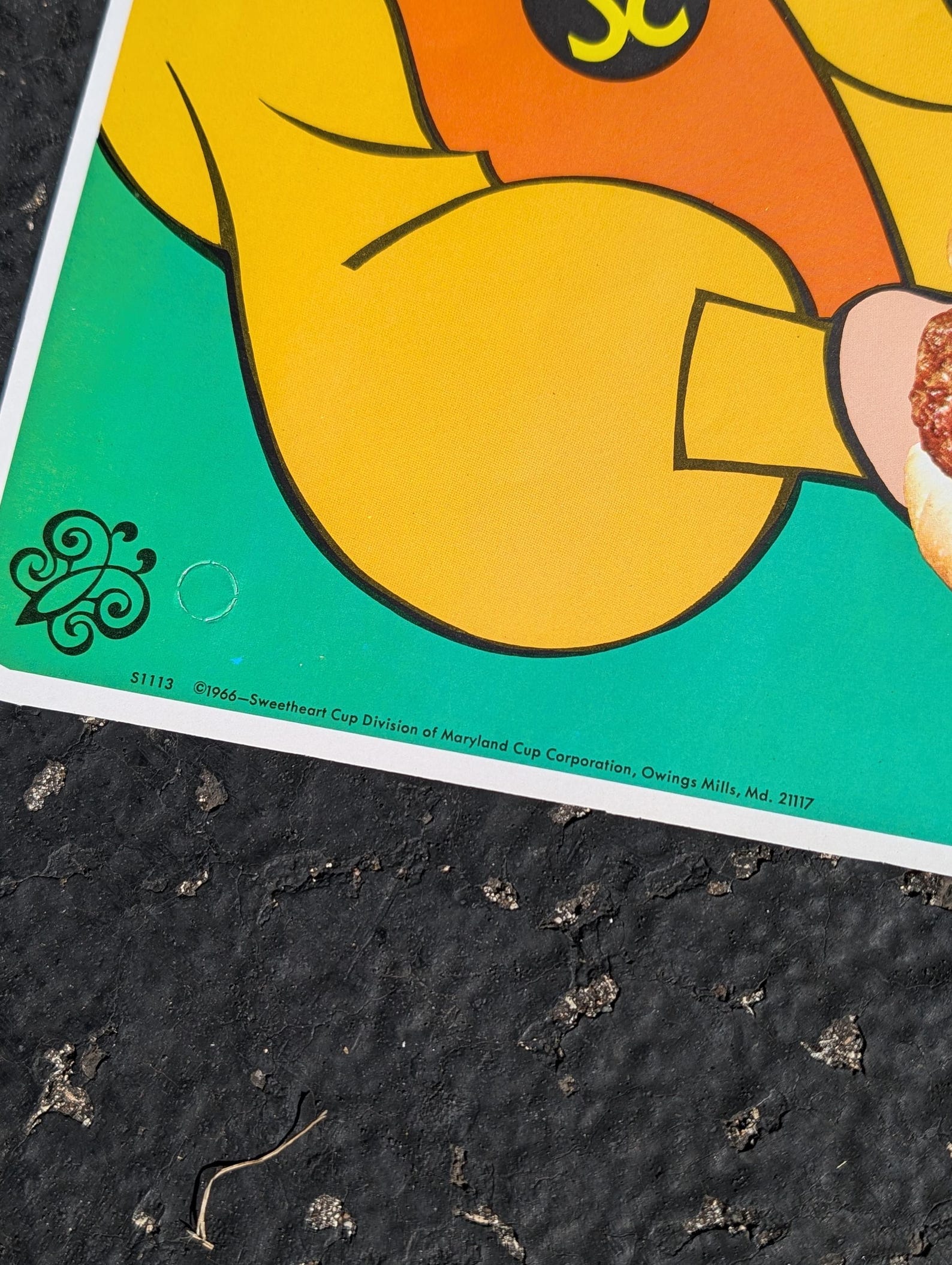 NOS 1966 Burg N Dog Platter Hot Dog Fries Restaurant Poster Drive-in or ...