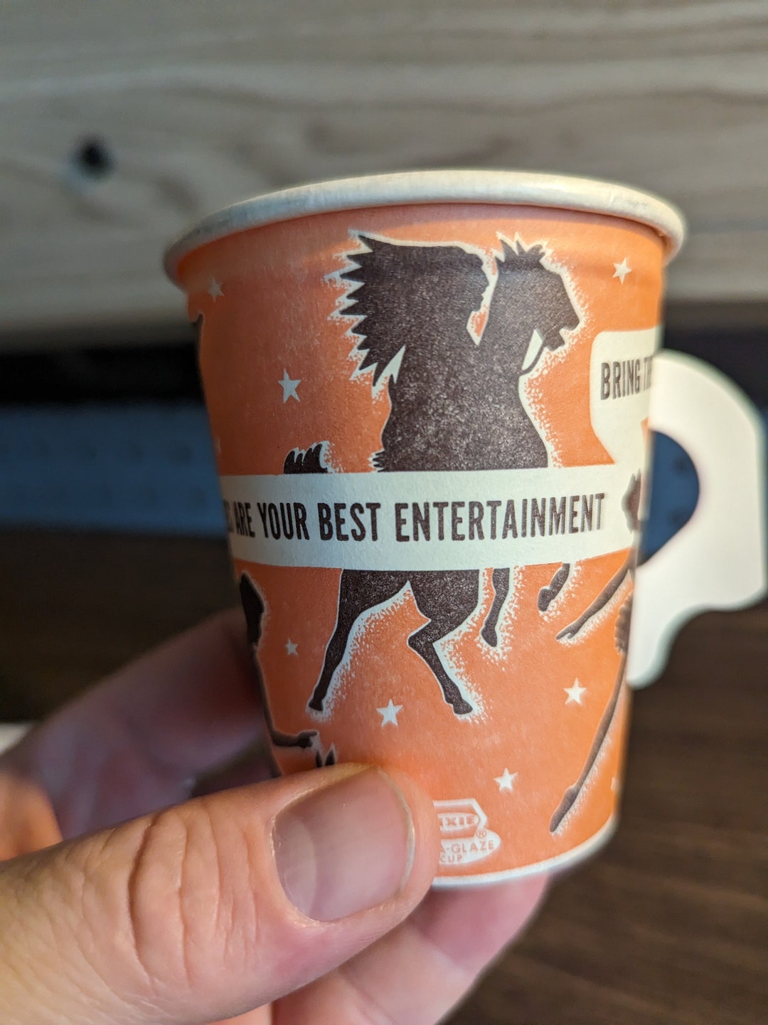 NOS 1940s 50s 60s Theatre Coffee Cup Mira-glaze Dixie Cup Brand Old ...