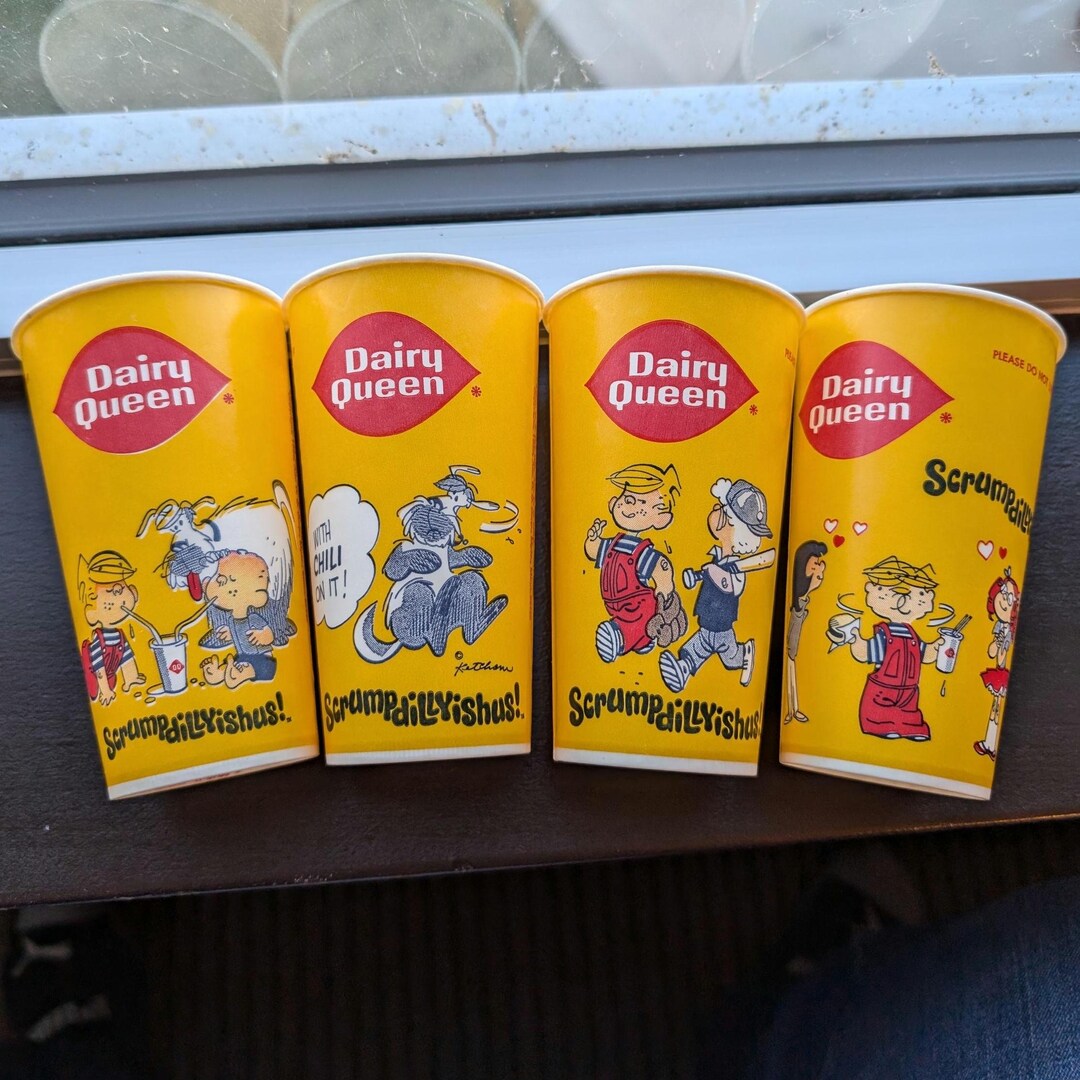1969 Dairy Queen Ice Cream Soda 12 Oz Drink Cup Old & Original Vintage ...