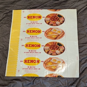 1940's-60's Vintage Bread Wrappers- Display Loaf - Bakery - Old ...