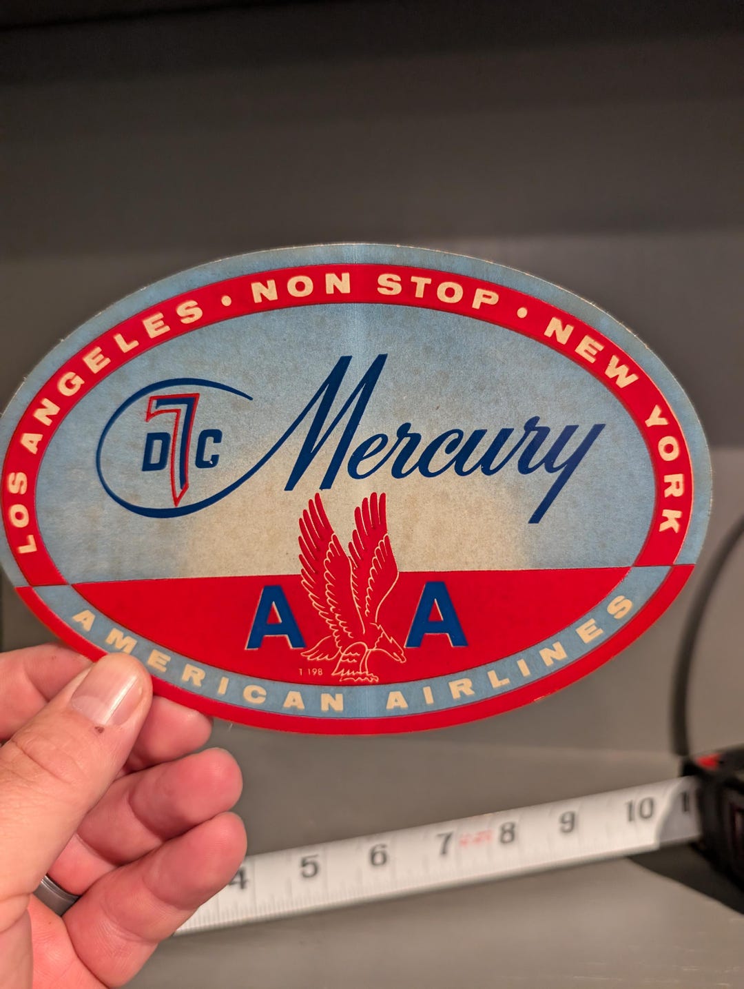 Vintage American Airlines Decal: 1950s Mercury Travel Sticker - Etsy