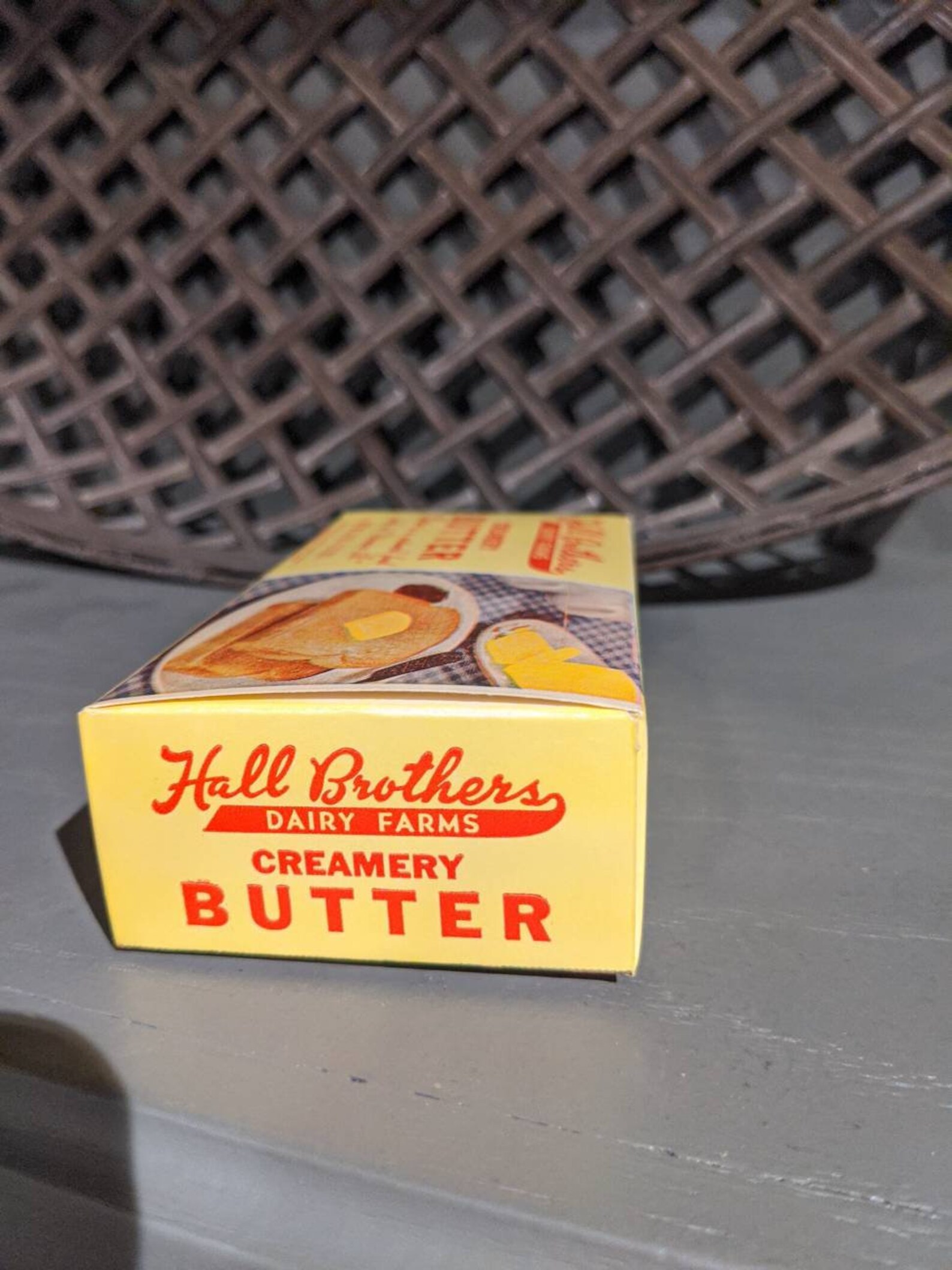 1960's Hall Brothers Dairy Farms Butter Box - Montgomery, Alabama - Old ...